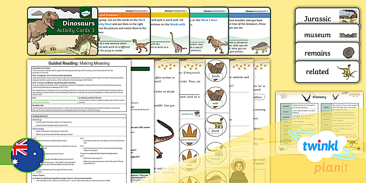 Year 1 Non-Fiction Dinosaurs: Guided Reading Session 3
