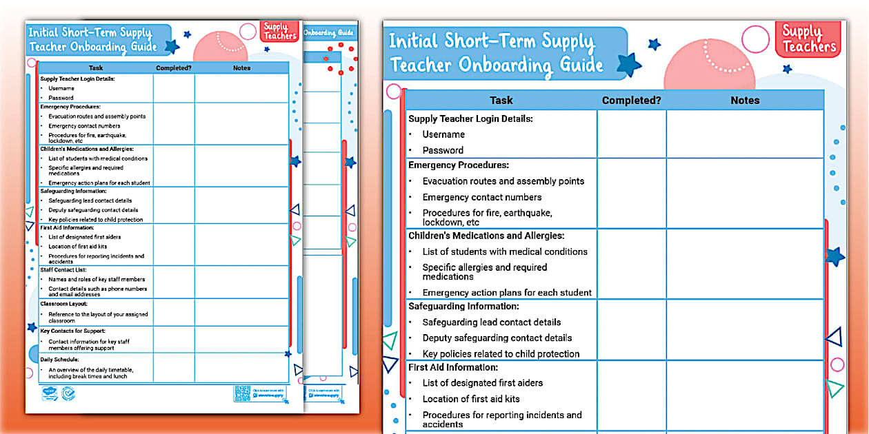 Initial Short-Term Supply Teacher Onboarding Guide - Twinkl