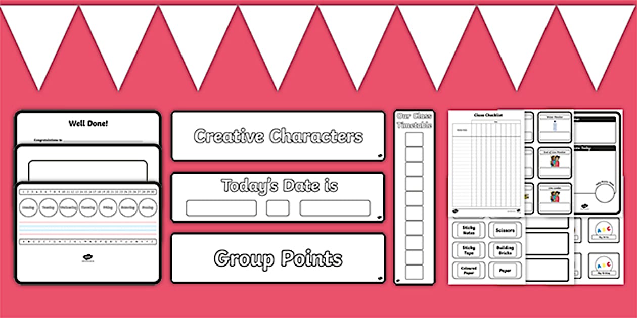 Blank Classroom Setup Resource Pack (teacher made) - Twinkl