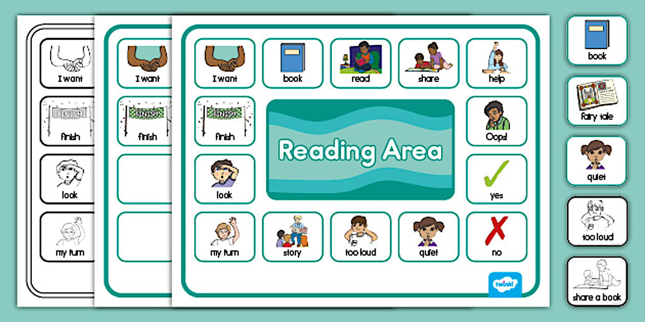 Reading Area Communication Board (teacher made) - Twinkl