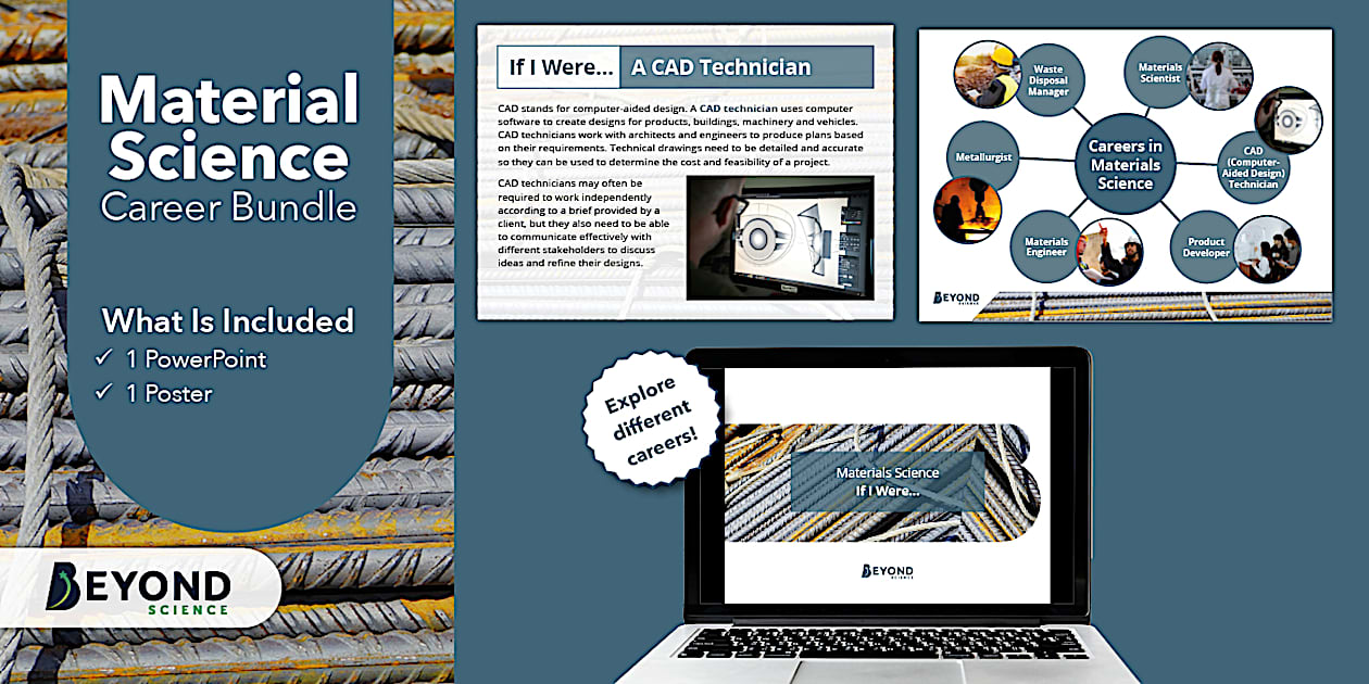 Explore Materials Science Careers Poster Bundle | Beyond