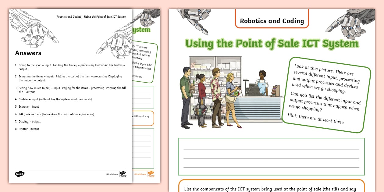 Robotics and Coding - Point of Sale ICT System - Twinkl