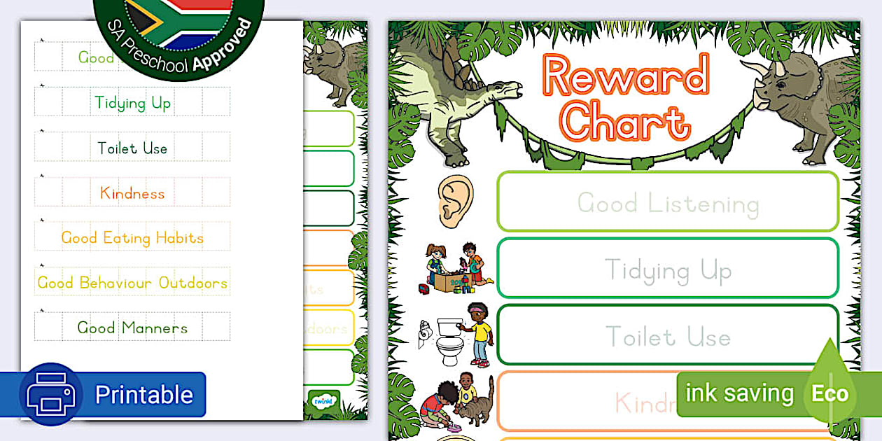Dinosaur Reward Chart - Behaviour Management (teacher made)