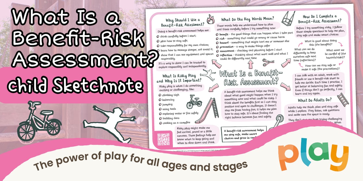 Benefit-Risk Assessment Child Information Sketchnote Poster
