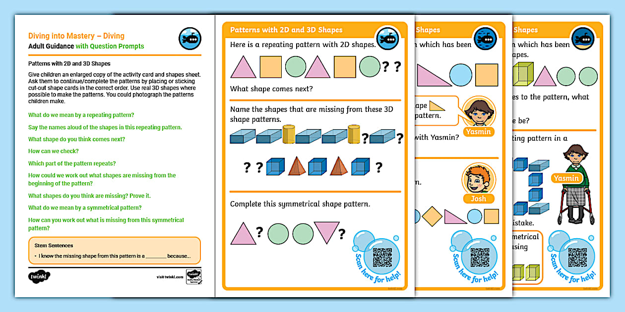 👉 Geometry and Patterns | Diving into Mastery 2D and 3D Shapes