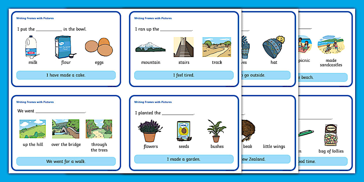 Writing Frames With Pictures (teacher made) - Twinkl