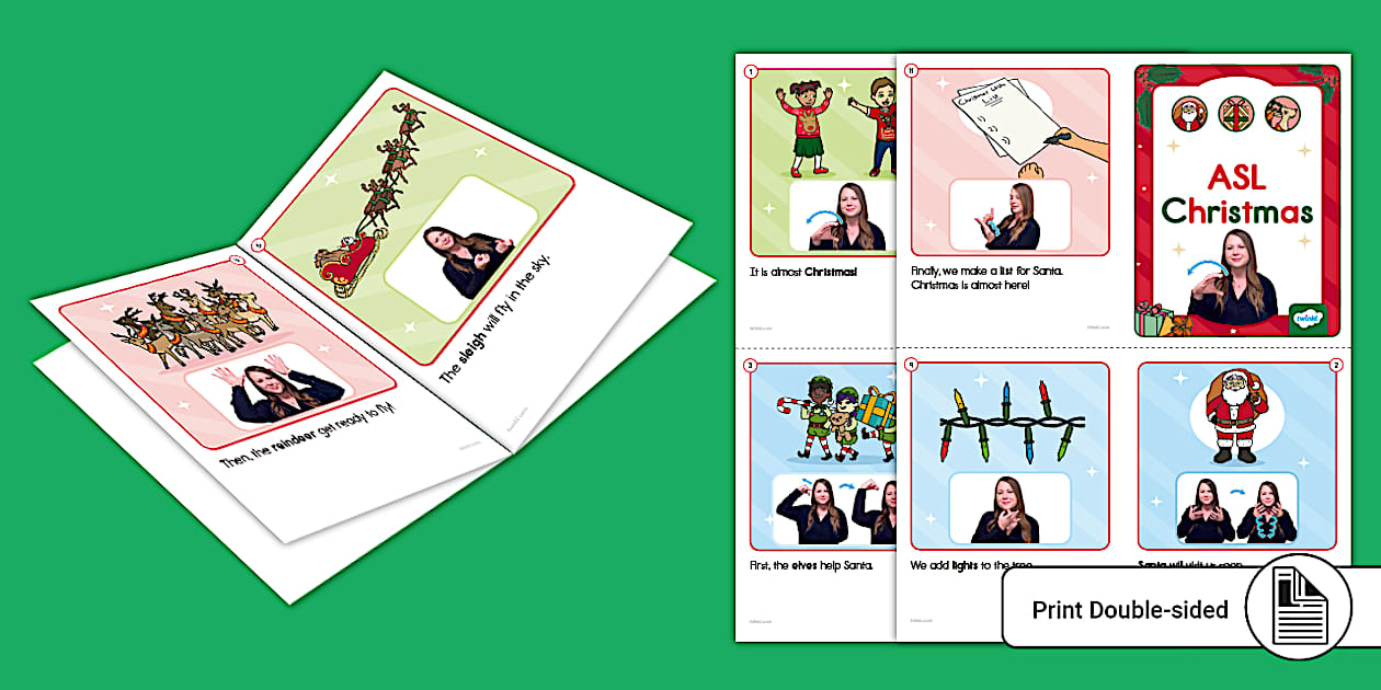 ASL Christmas Emergent Reader