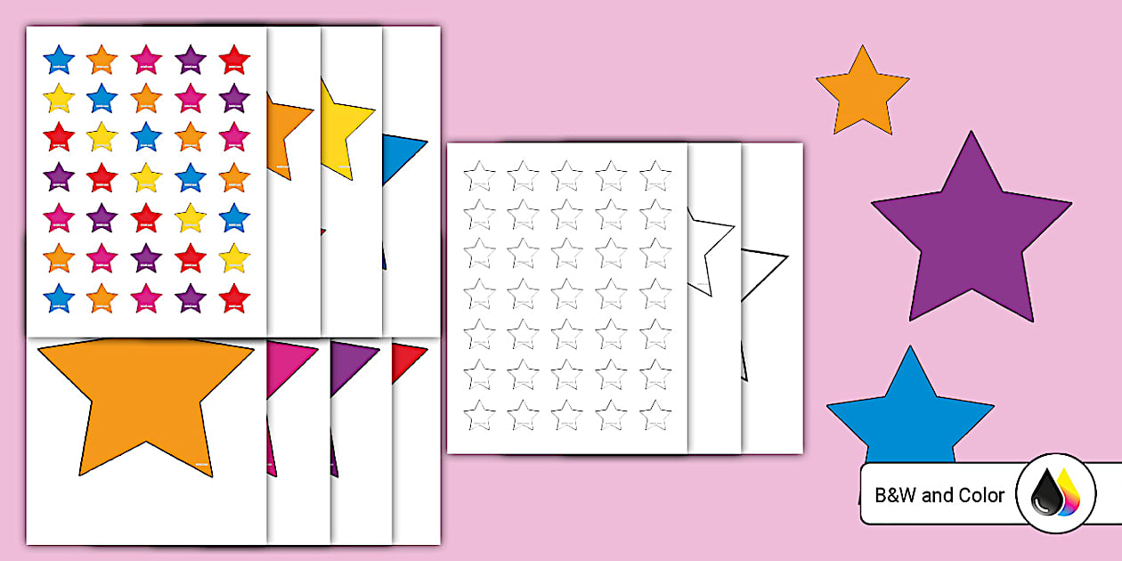 Blank Star Cutouts (teacher made) - Twinkl