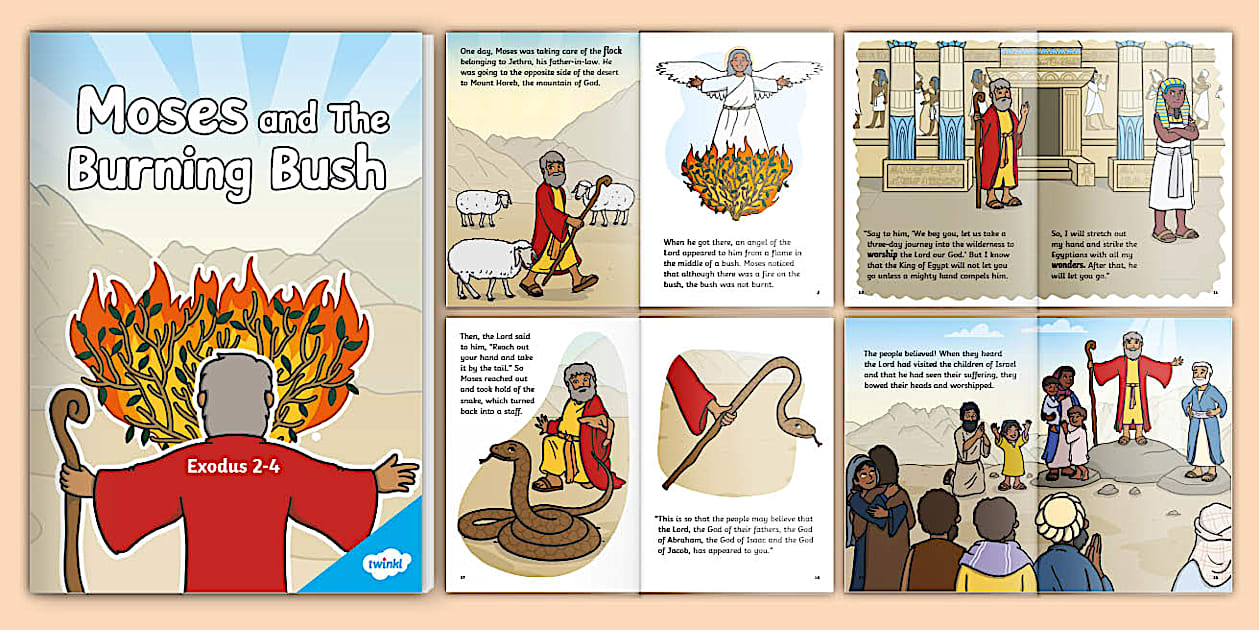 The Bible Story of Moses and the Burning Bush eBook - Twinkl