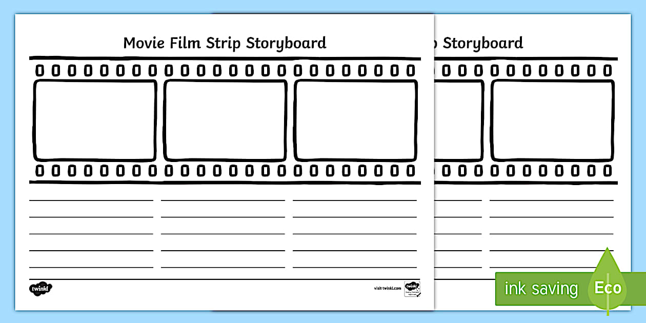 Video Storyboard Template - Writing Resources - Printable