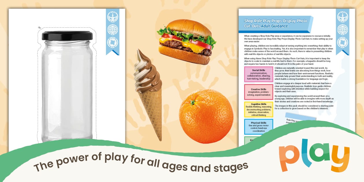 Shop Role Play Props Display Photo Cut-Outs (teacher made)