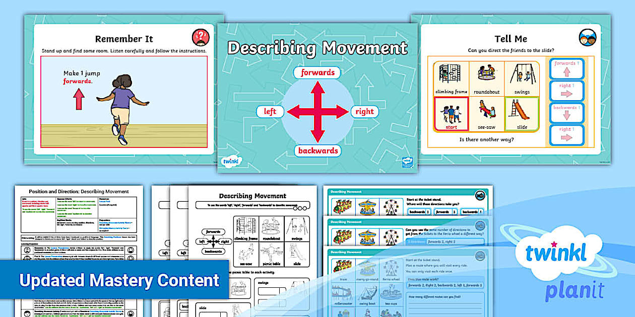 👉 Y1 Position and Direction PlanIt Maths Lesson 5