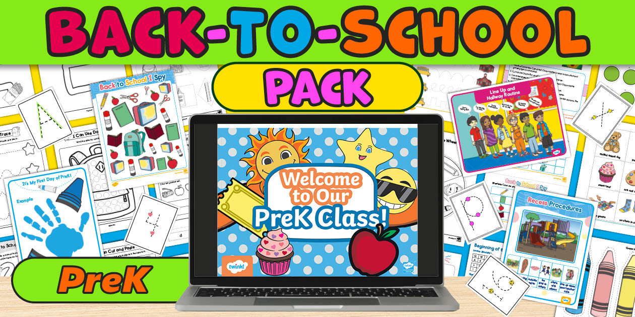 PreK Back to School Activity Pack - Twinkl