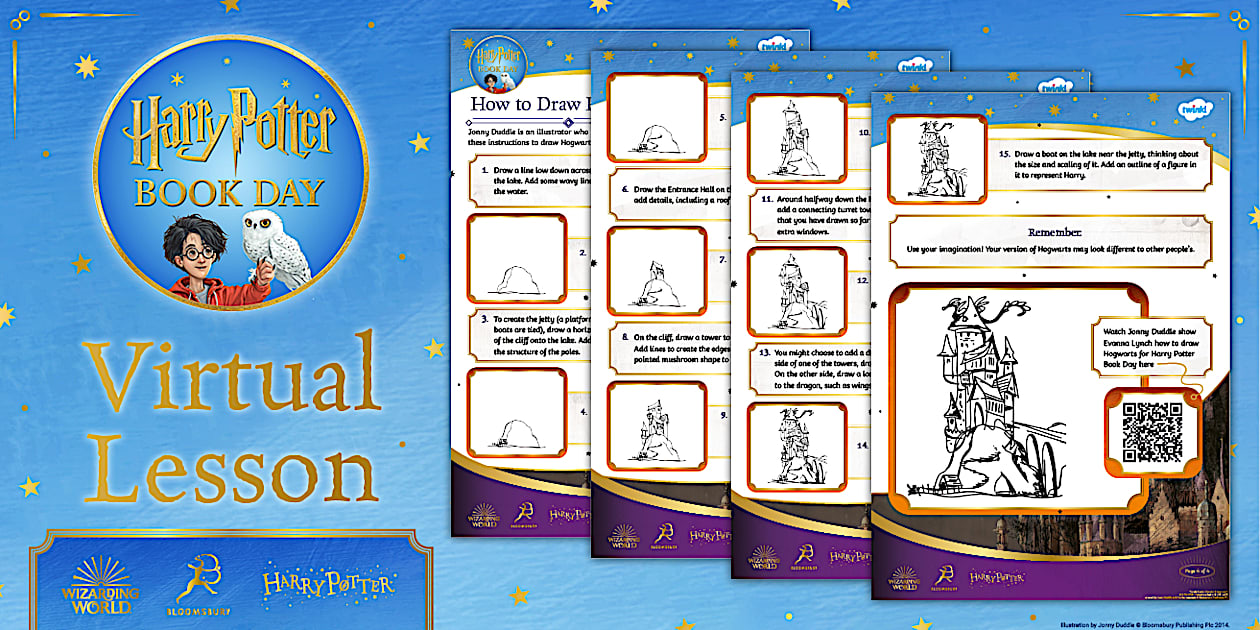 FREE! - Step-by-Step Hogwarts Drawing Guide | Harry Potter Lesson