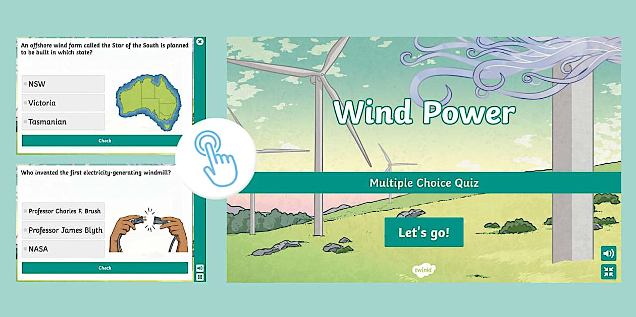 Wind Power Multiple-Choice Quiz (Teacher-Made) - Twinkl