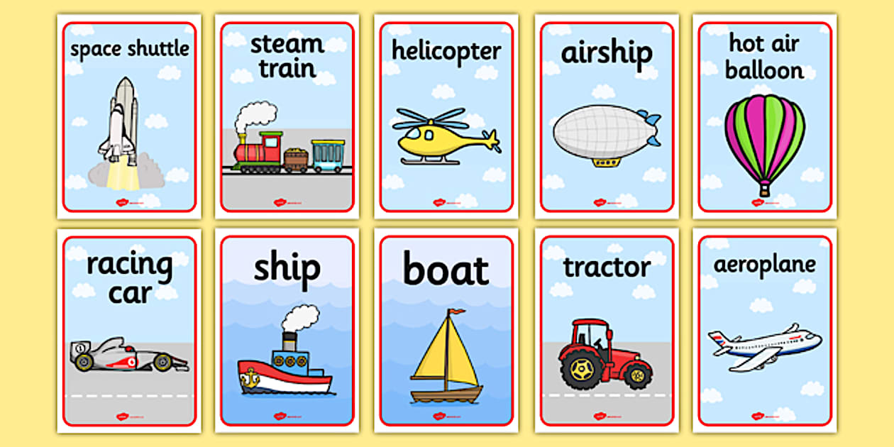 Aistear Transport Posters (teacher made) - Twinkl