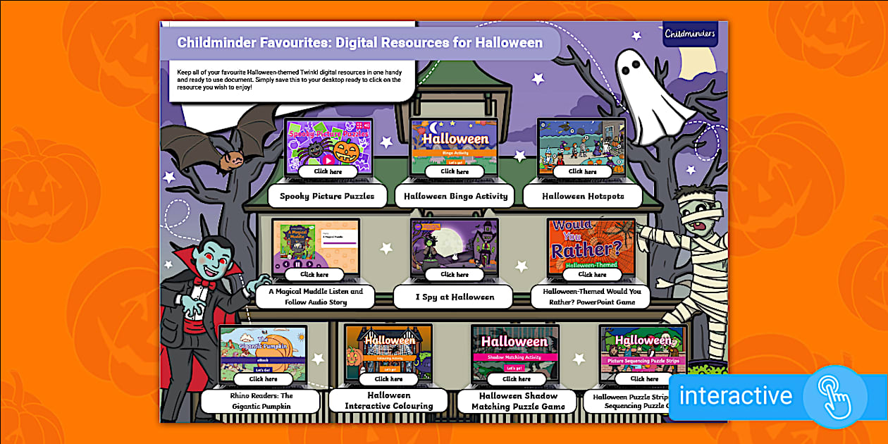 Childminder Favourites: Digital Resources for Halloween