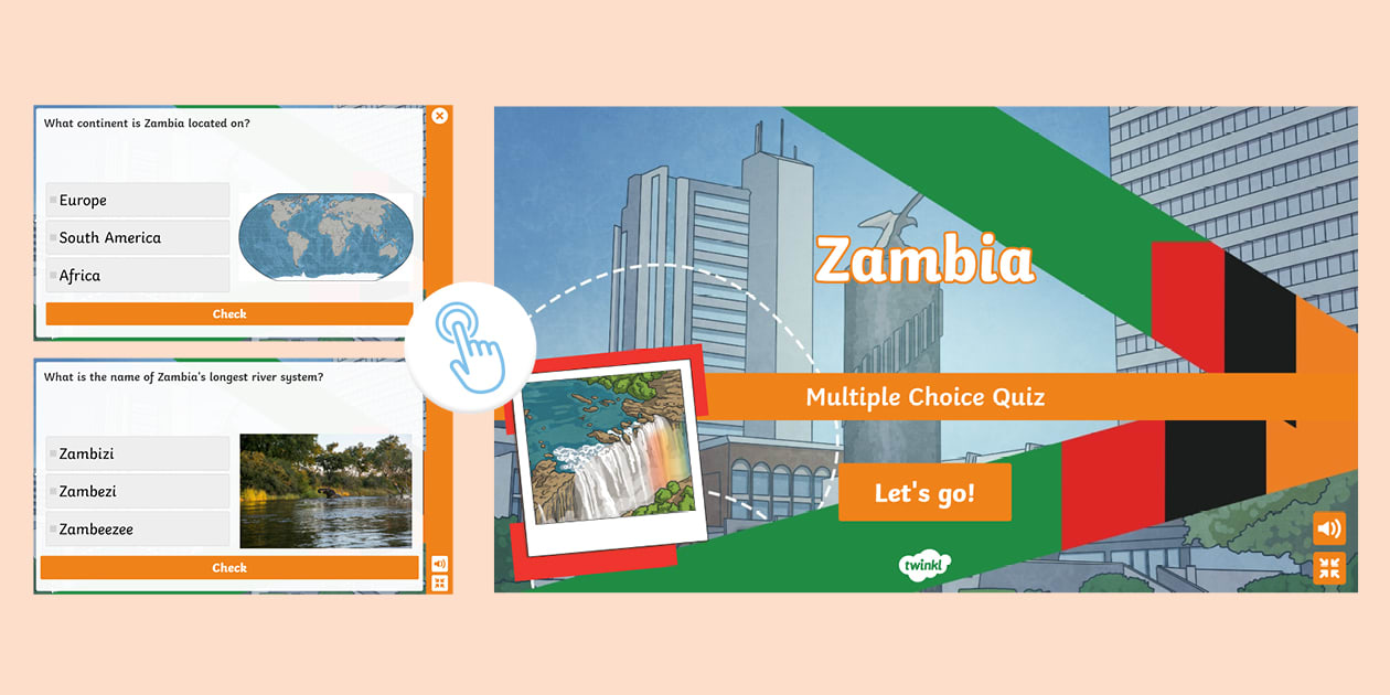 KS2 Zambia Interactive Quiz (teacher made) - Twinkl