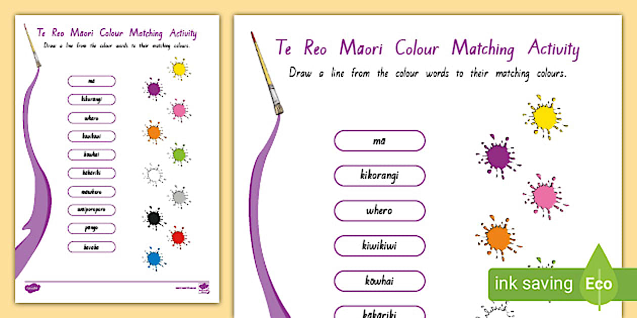 Te Reo Māori Colour Matching Activity (Teacher-Made)