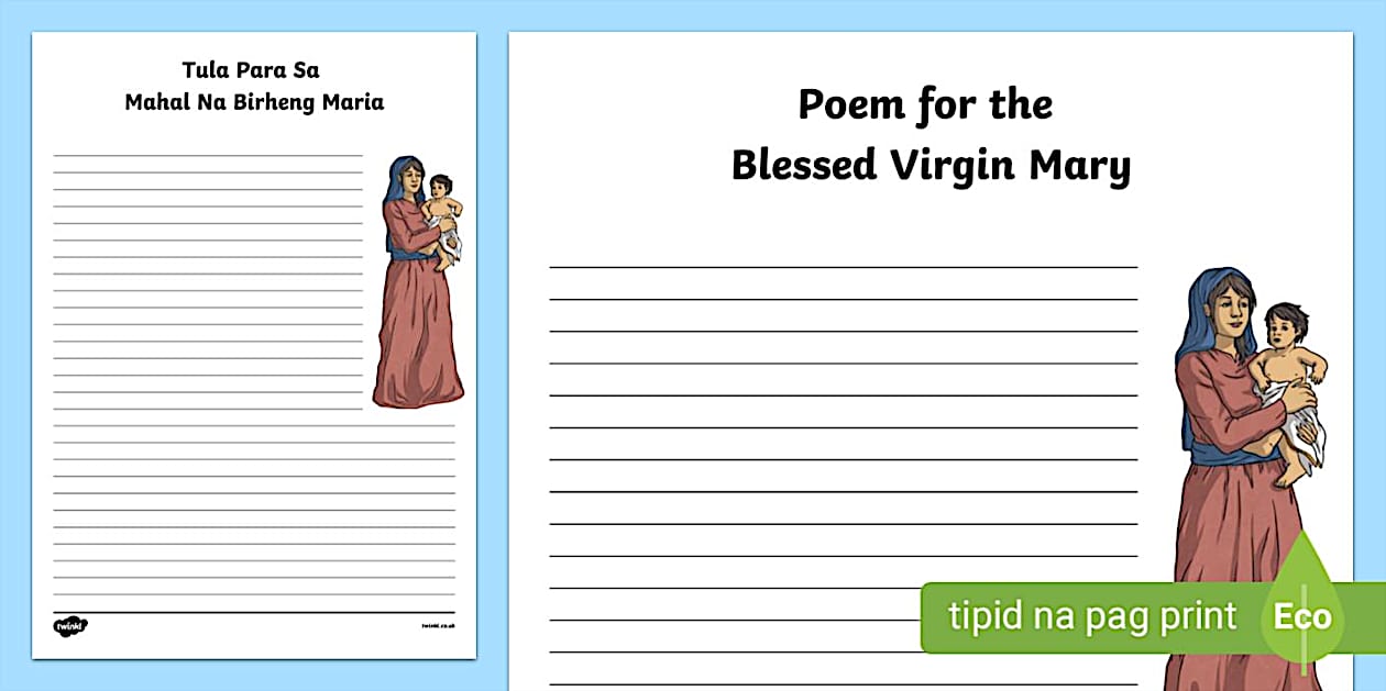 Poem for Mama Mary (Tula Para Sa Mahal Na Birheng Maria) | Grade 4 | Twinkl