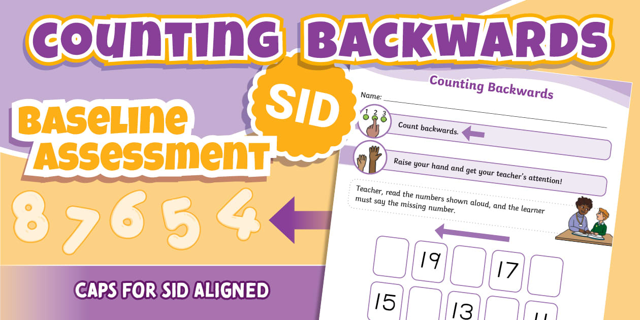 Foundation Phase - Mathematics - Counting Backwards - Baseline Assessment