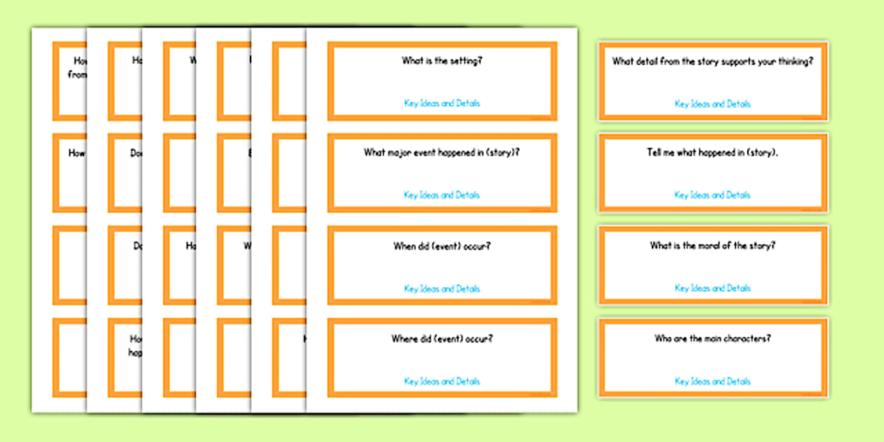 Black and White Second Grade Reading Literature Editable Question Cards
