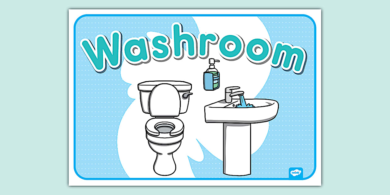 Washroom Sign (teacher made) - Twinkl
