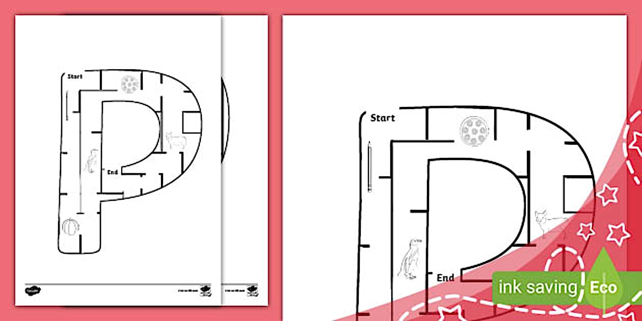Alphabet Maze Pp (Teacher-Made) - Twinkl