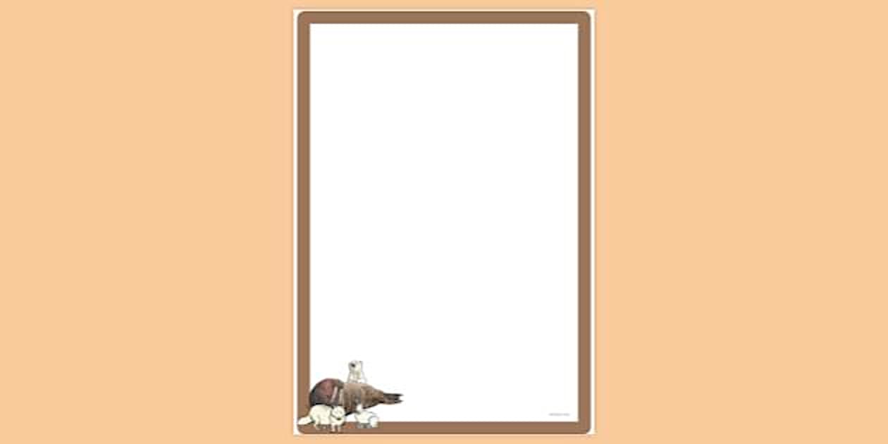 Arctic Animal Page Border | Page Borders | Twinkl Resources