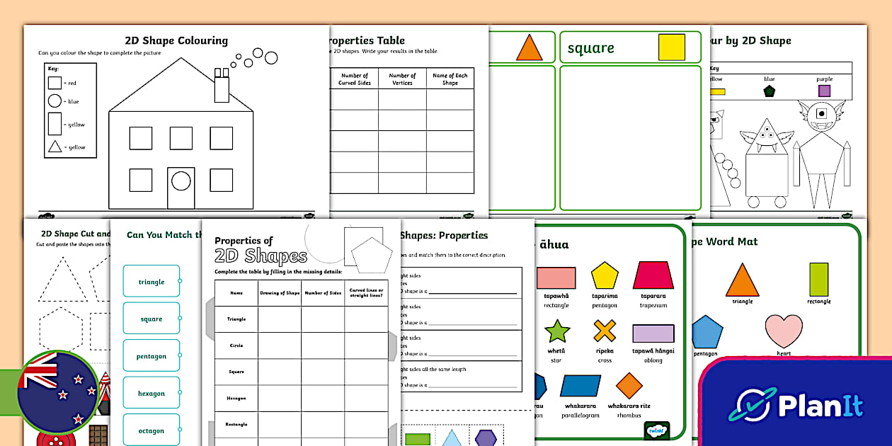 Phase 1 Space: 2D Shapes Supporting Activity Pack - Twinkl