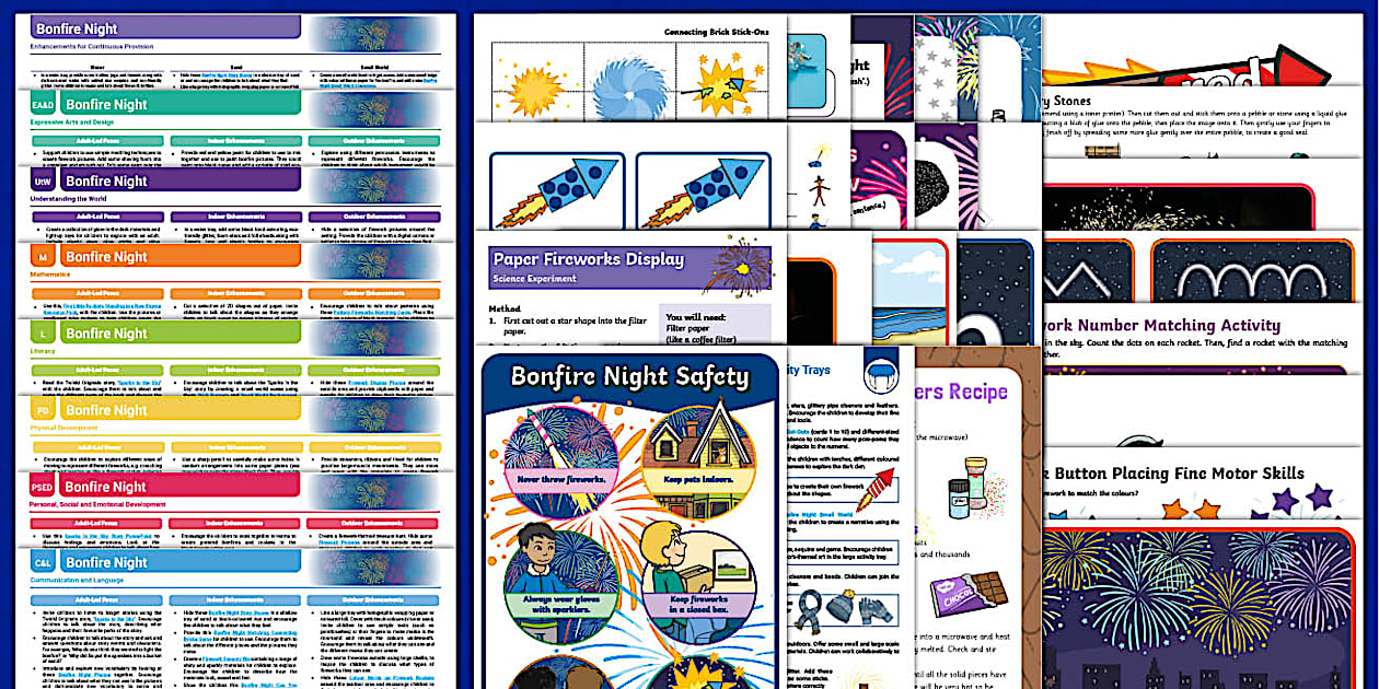 EYFS 2-4 Bonfire Night Planning & Continuous Provision Pack