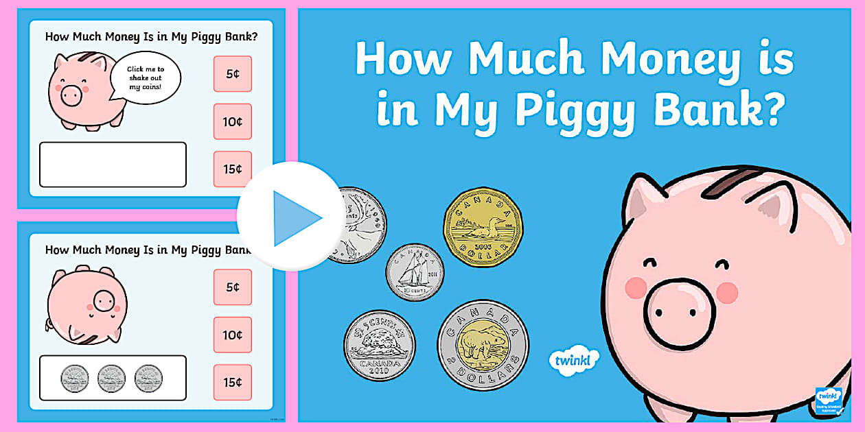 Financial Literacy Game | Money Is In the Piggy Bank?