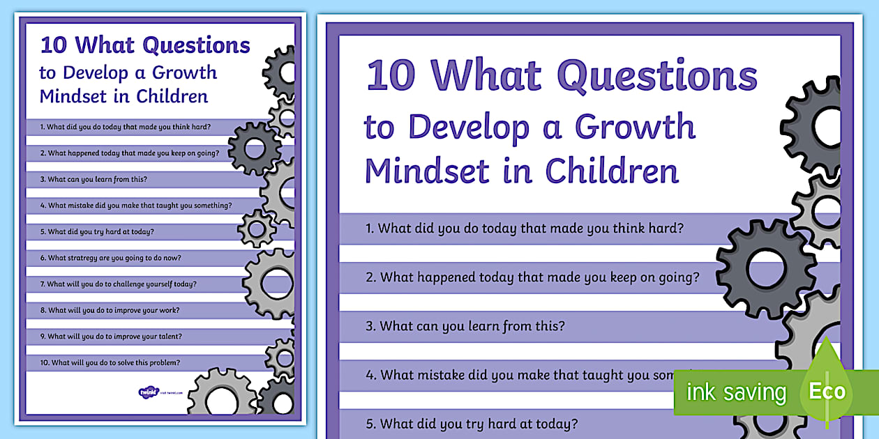 Develop a Growth Mindset in Children (teacher made) - Twinkl