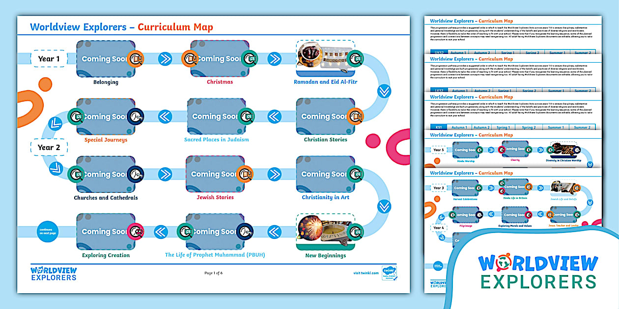 Worldview Explorers Curriculum Map (teacher made) - Twinkl