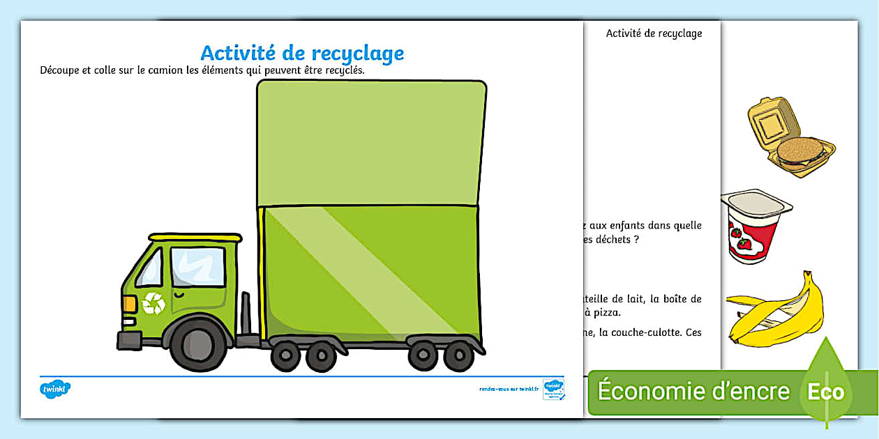 Activité de tri sur le recyclage (teacher made) - Twinkl