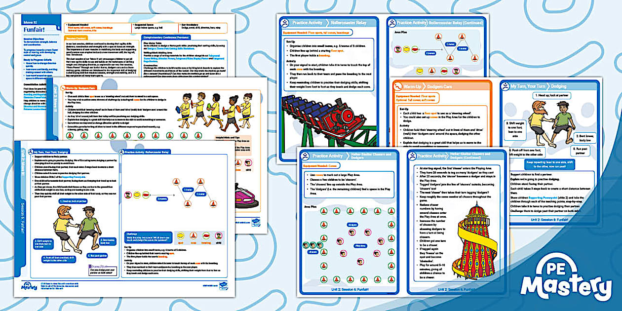 PE Mastery: Reception Unit 2 Agility Lesson 6: Funfair!