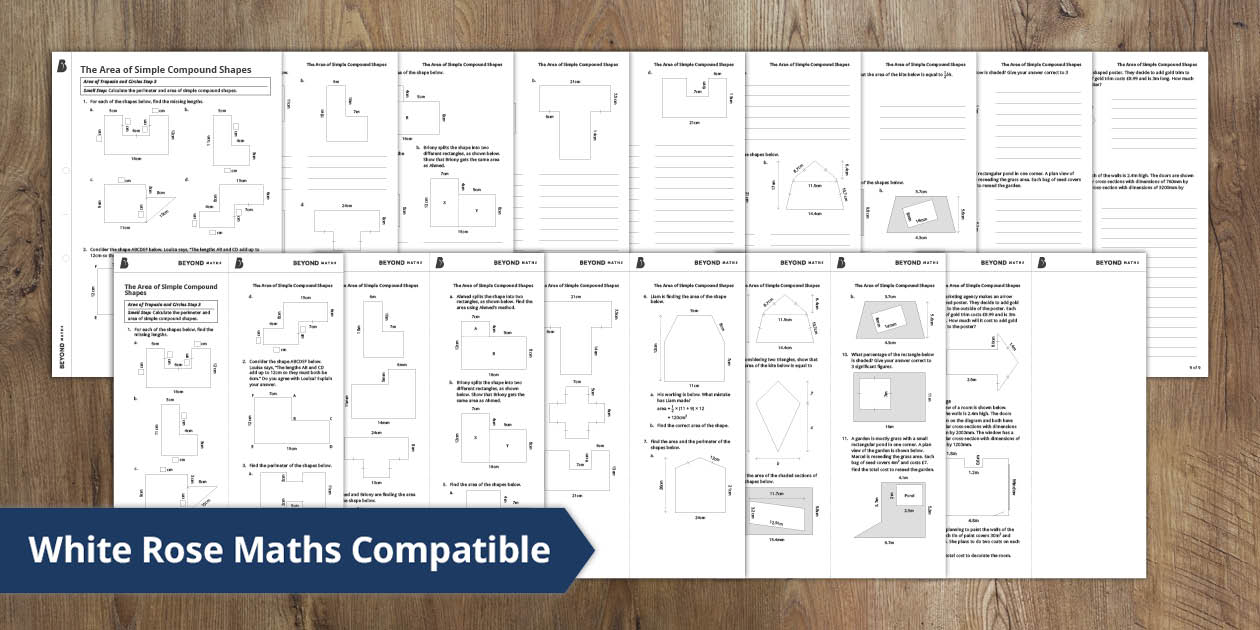 👉 The Area of Simple Compound Shapes (teacher made)
