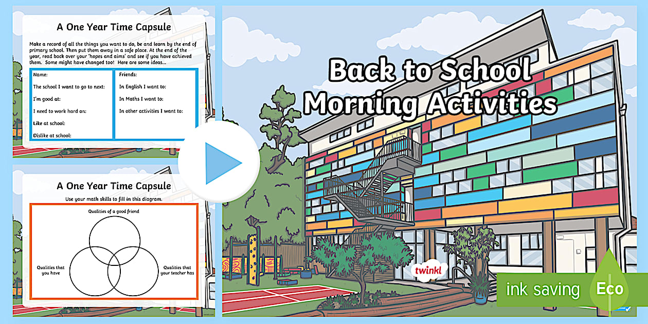 Back-to-School Morning Starters Upper Primary PowerPoint