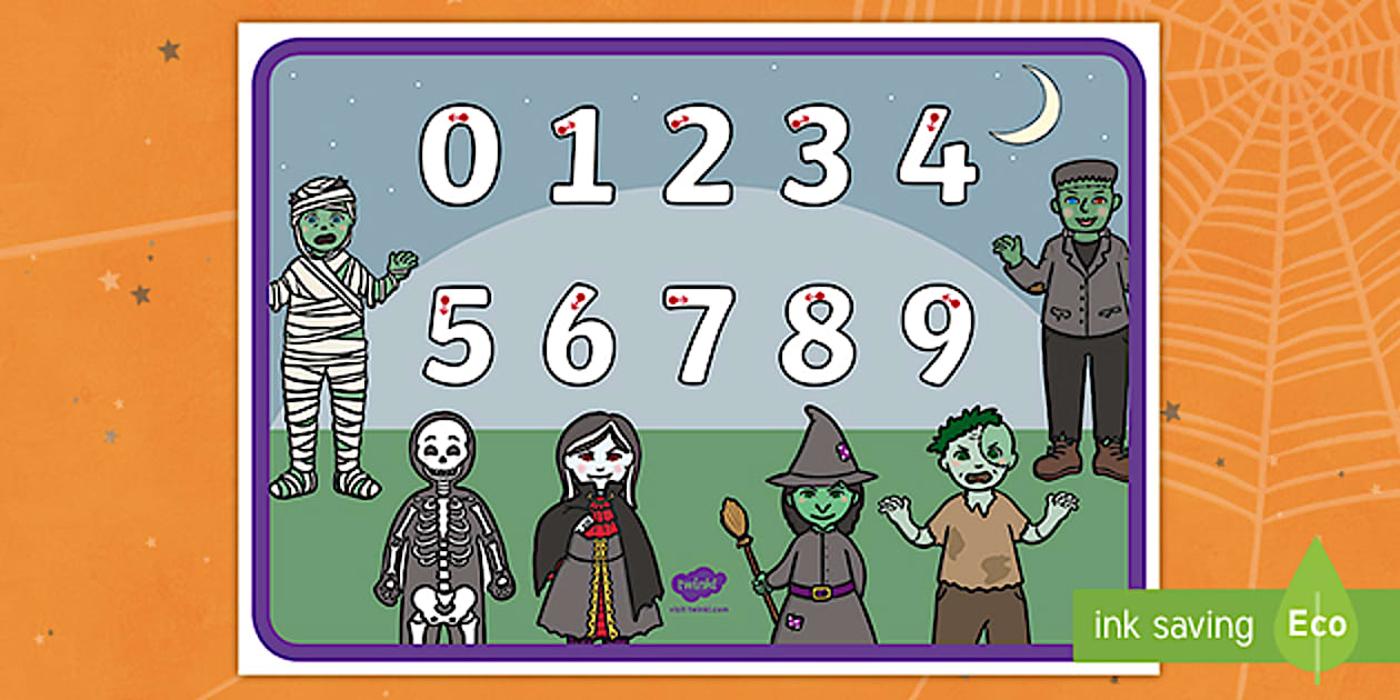 Halloween Number Formation Worksheet