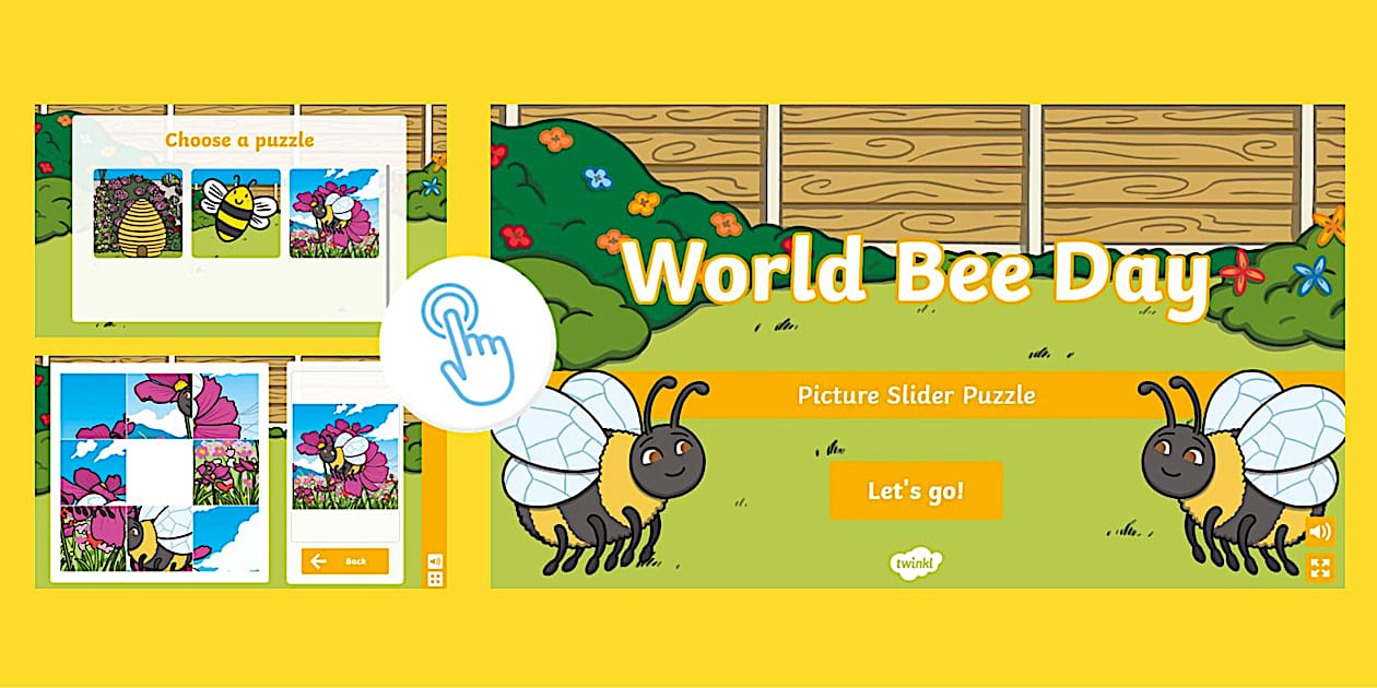 World Bee Day Puzzle | Picture Slider Puzzle - Twinkl