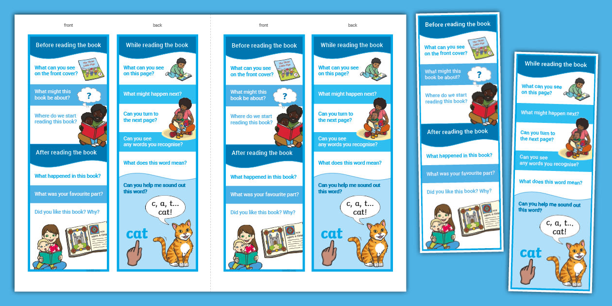 EYFS Reading Prompt Bookmarks | Early Years Reading | Twinkl