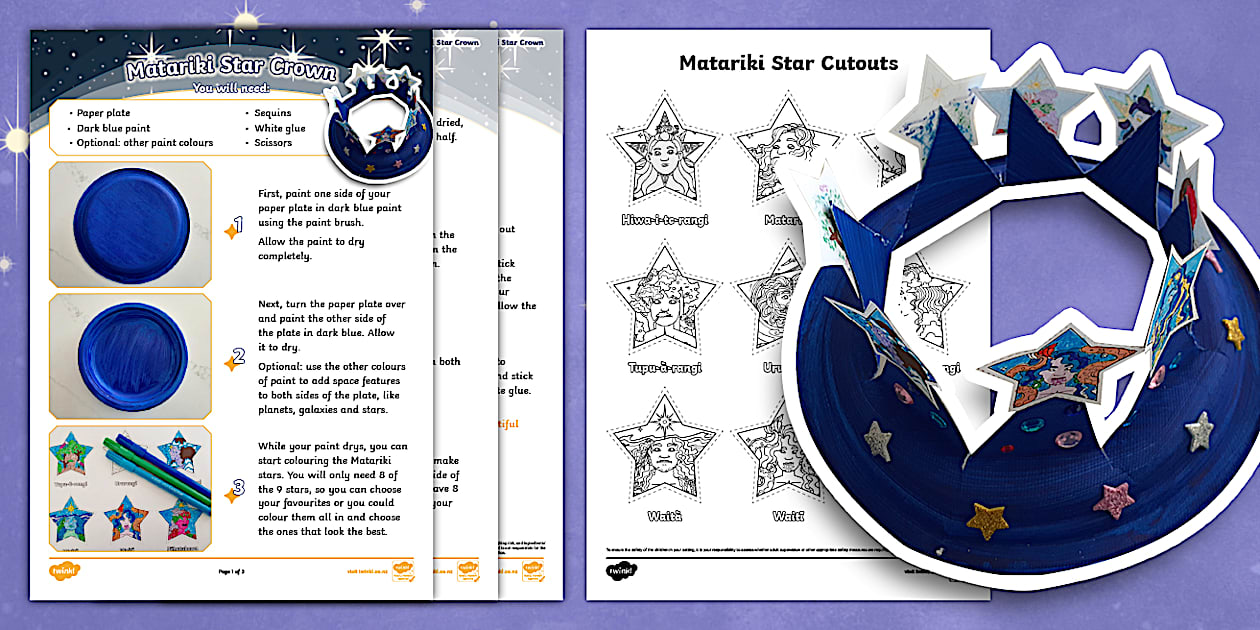 Star Crown: Years 0-3 Whetū Matariki (teacher made)