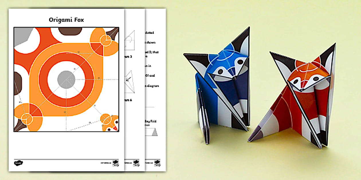 Enkl Origami Fox | Printable (teacher made) - Twinkl