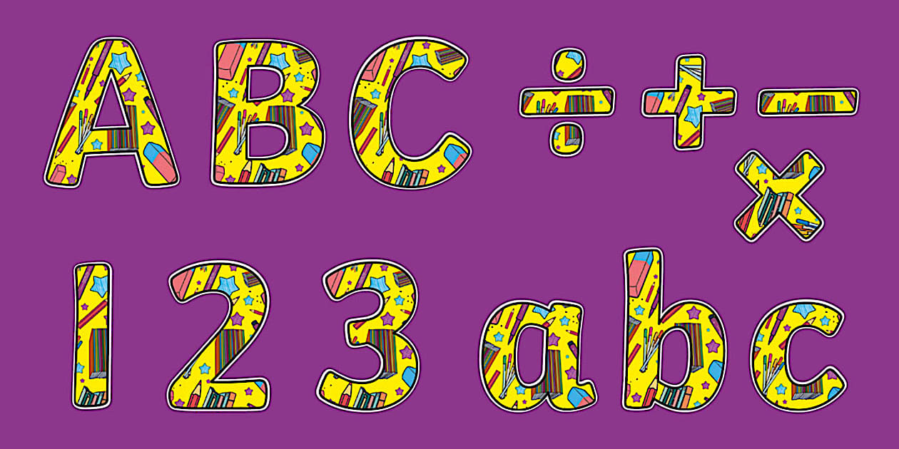 English Learning Wall Title Display Lettering (teacher made)