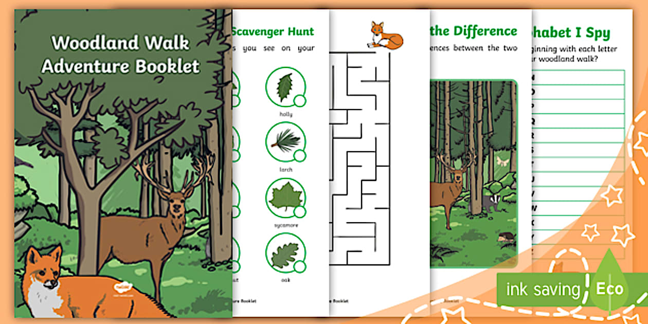 Woodland Walk Adventure Booklet (teacher made) - Twinkl