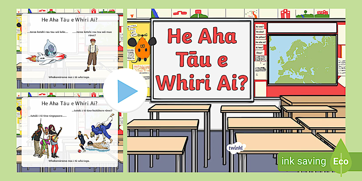He Aha Tāu e Whiri Ai? (teacher made) - Twinkl