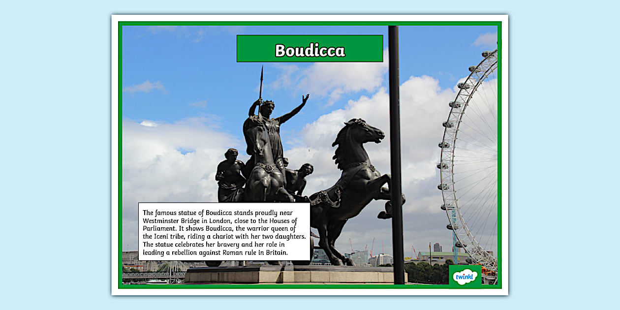 Boudicca Statue Information Poster (teacher made) - Twinkl