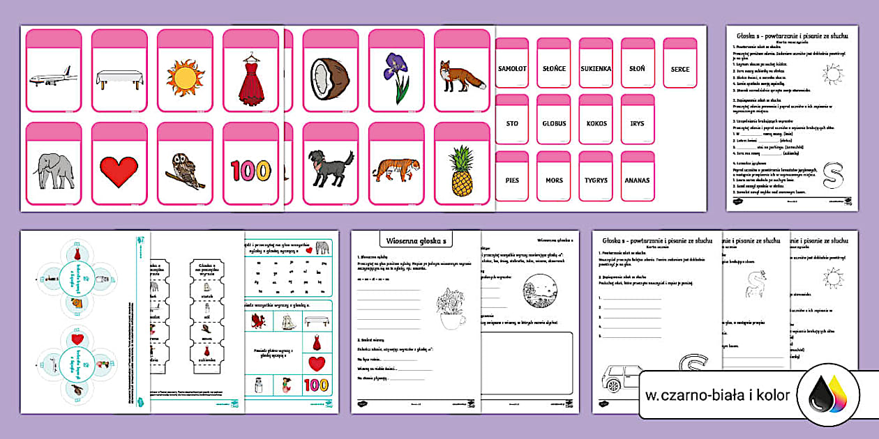 Głoska s | Logopedia | Pakiet materiałów - Twinkl