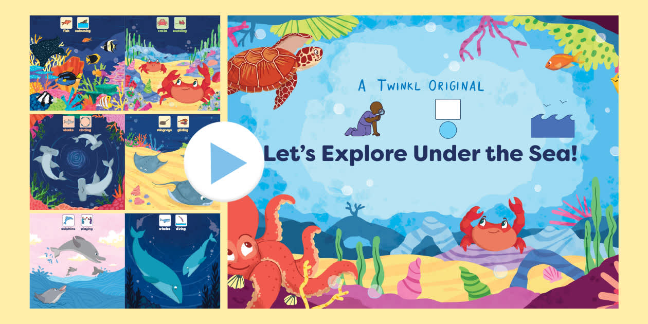 Twinkl Symbols: Let's Explore Under the Sea! Story PowerPoint