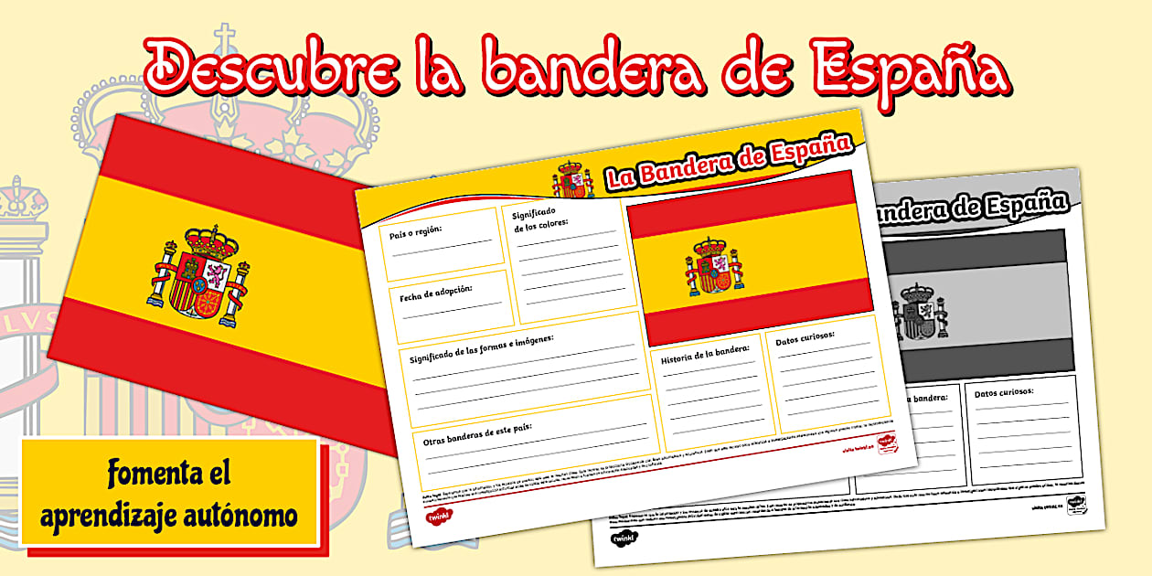 Ficha de investigación: La bandera de España - Twinkl